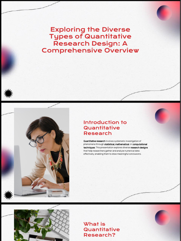 Types of Quantitative Research Designs | PDF | Research Design | Statistics
