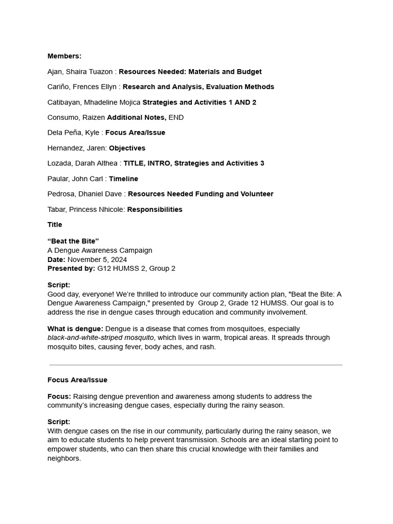 Project Proposal Script - Flow | PDF | Sodium Bicarbonate | Vinegar