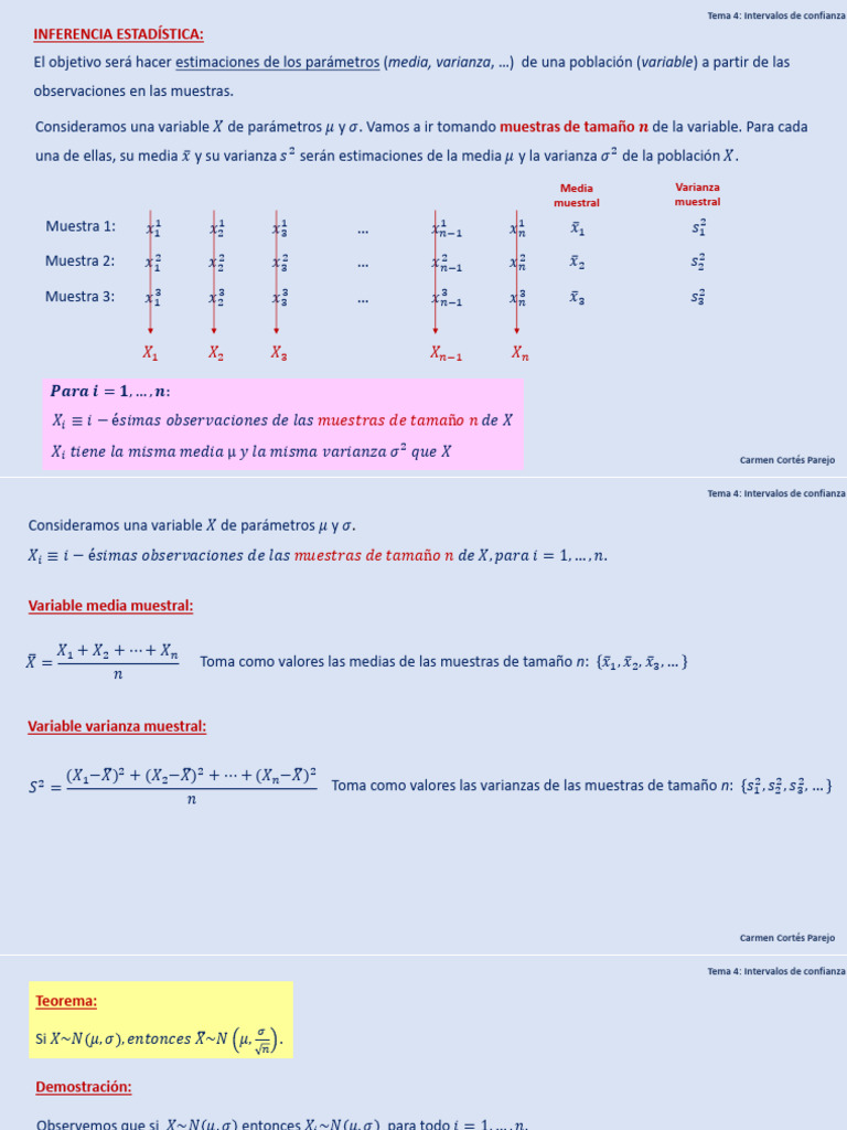 Intervalos de Confianza Estadísticos | PDF | Intervalo de confianza | Estimador