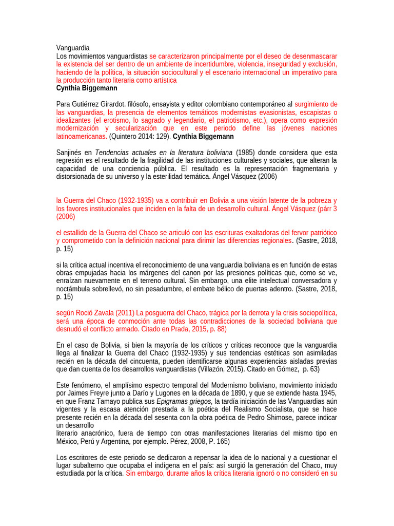 Vanguardia | PDF | Vanguardia | Bolivia