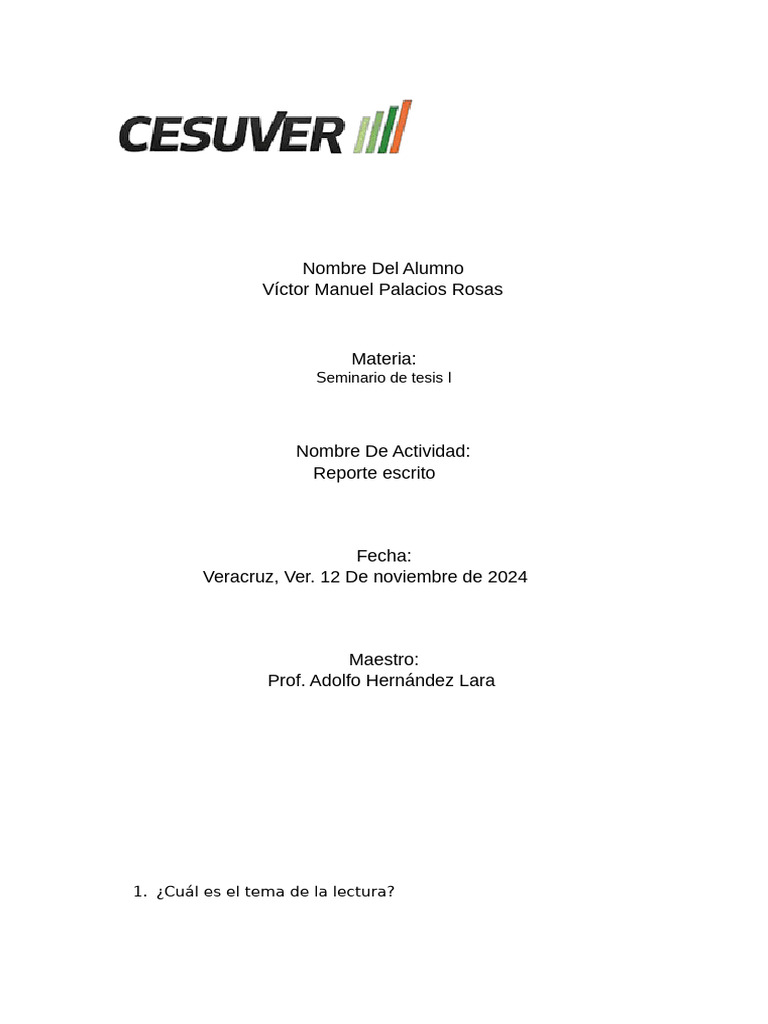 Reporte Escrito Tarea 2 | PDF