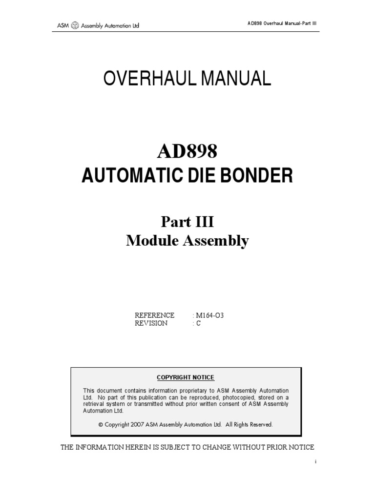 AD898 Overhaul Part III - Rev C | PDF