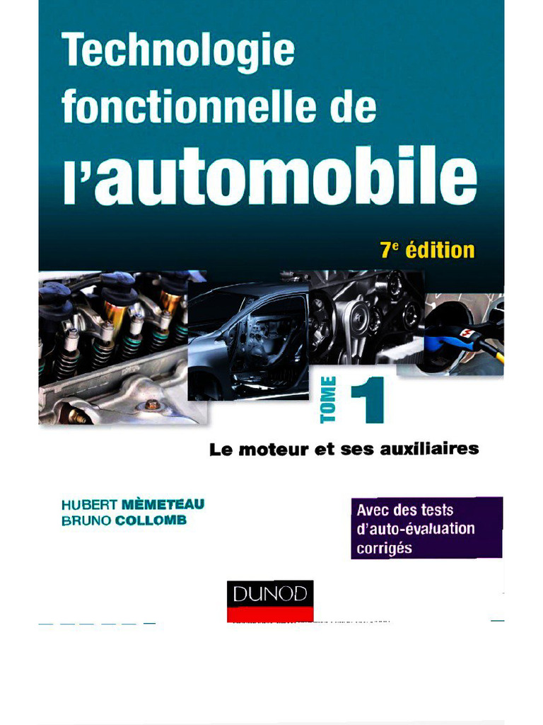 Technologie Fonctionnelle de L'automobile Tome 1 | PDF