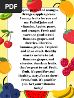Fruit Rhythm Chart | PDF