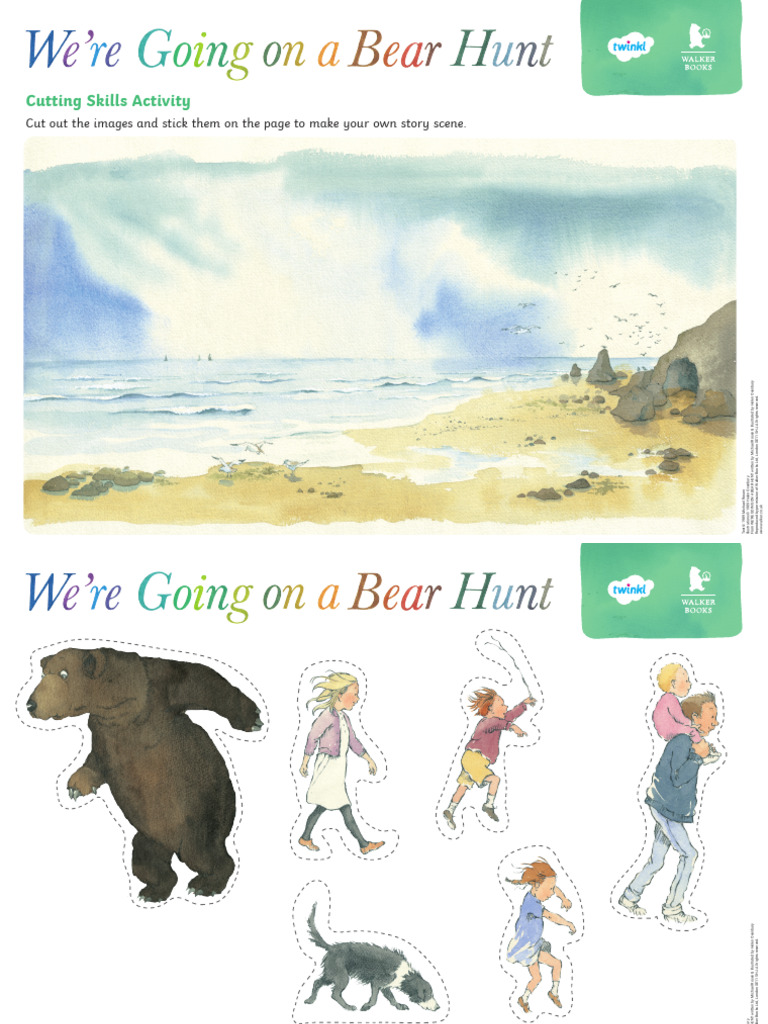 Bear Hunt Cutting Skills Activity | PDF