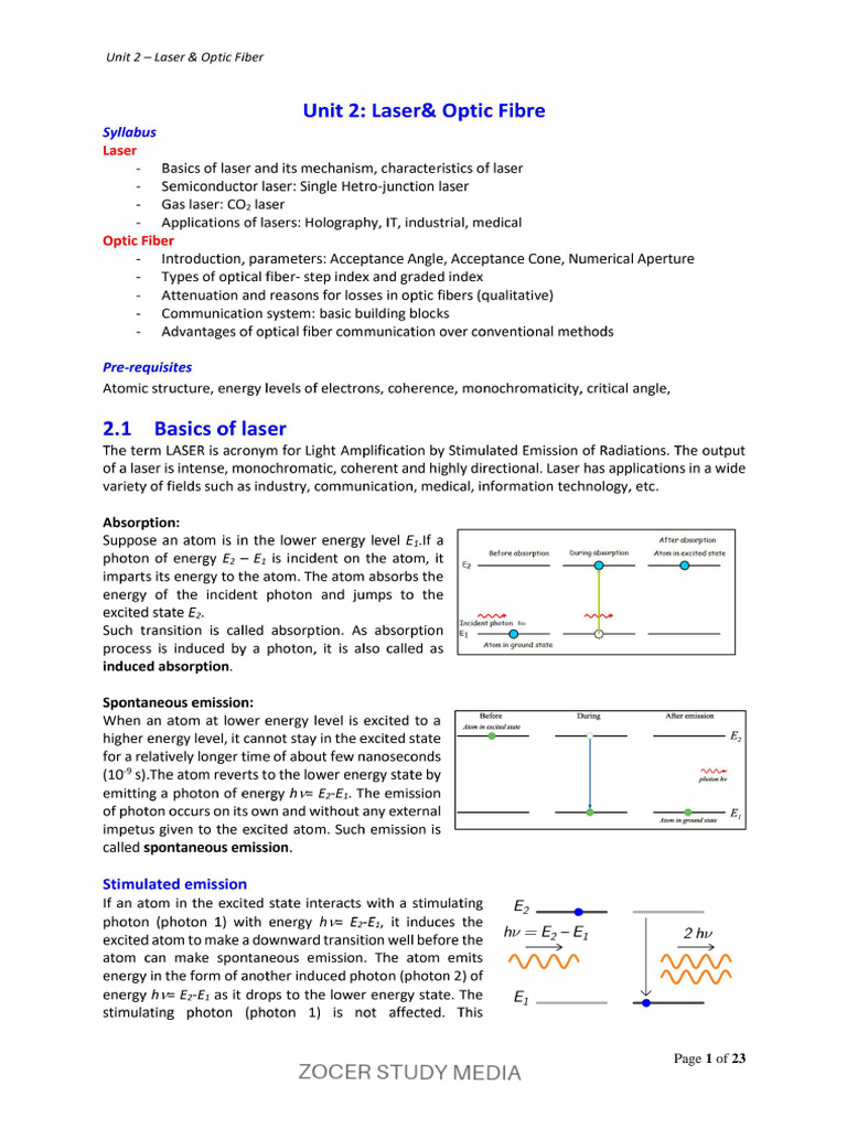 Physics Unit 2 Study Notes | PDF