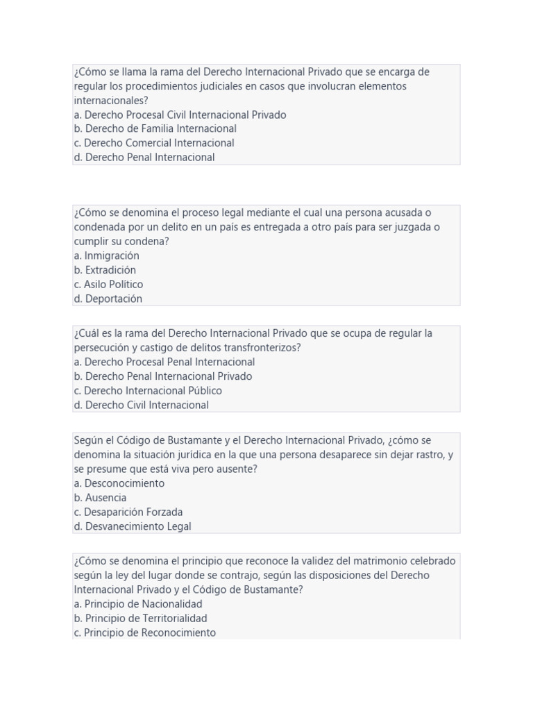 Repaso 1para Examen DIP Final 2024 | PDF | Ley procesal | Jurisdicción