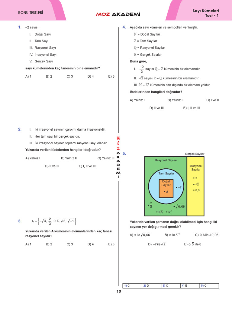 Tyt Mat1 Sayfa (10-12) | PDF