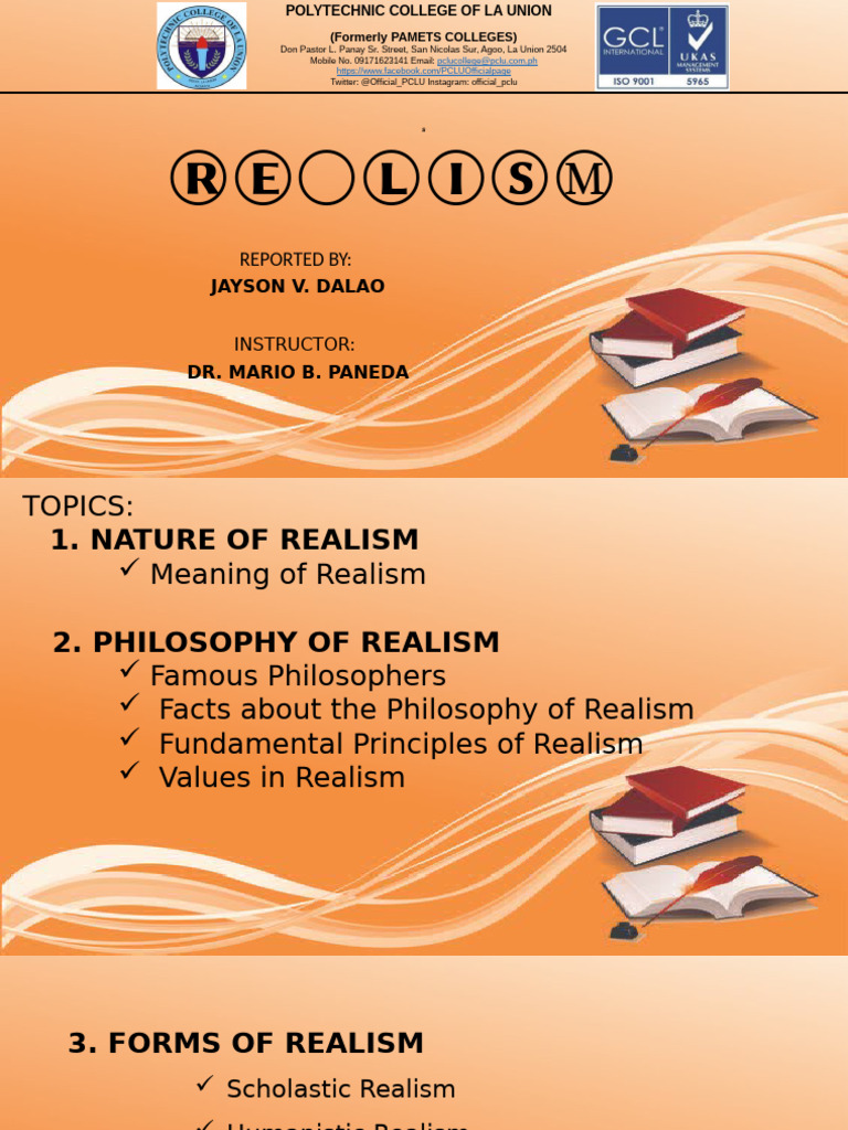 Understanding Realism in Education | PDF | Philosophical Realism | Reality