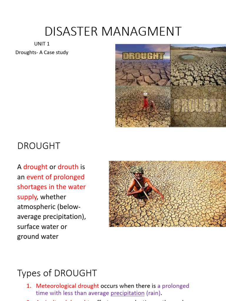 Unit 1-Case Study Droughts Part 2 | PDF | Drought | Famine