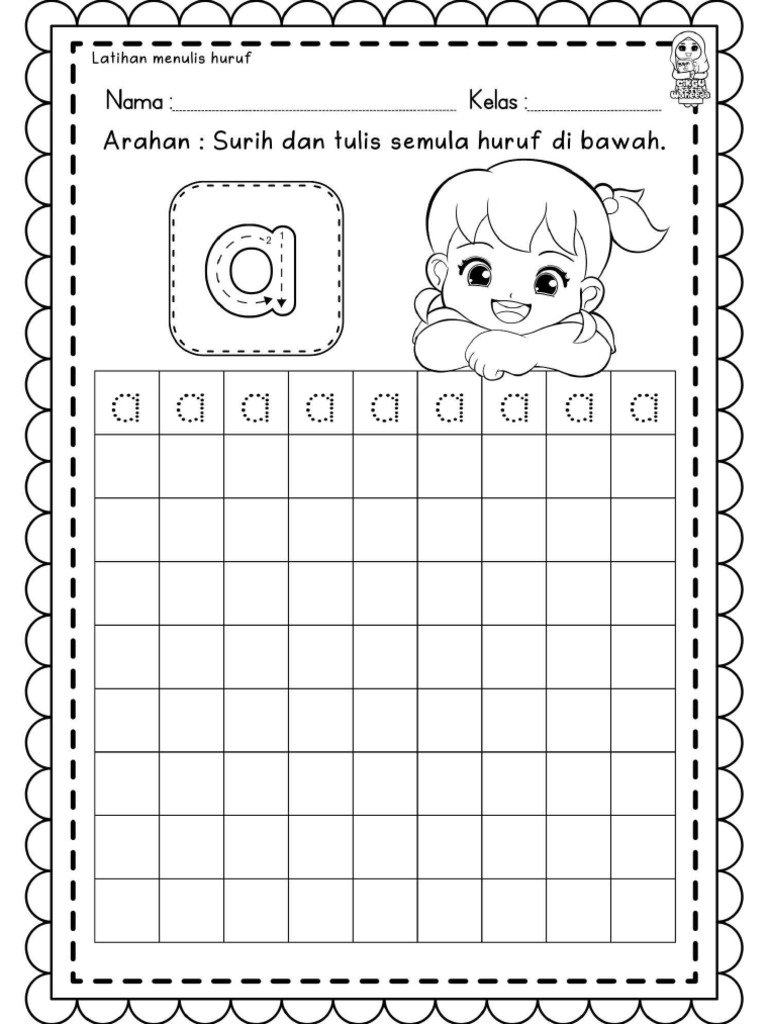 Lembaran Kerja Huruf | PDF