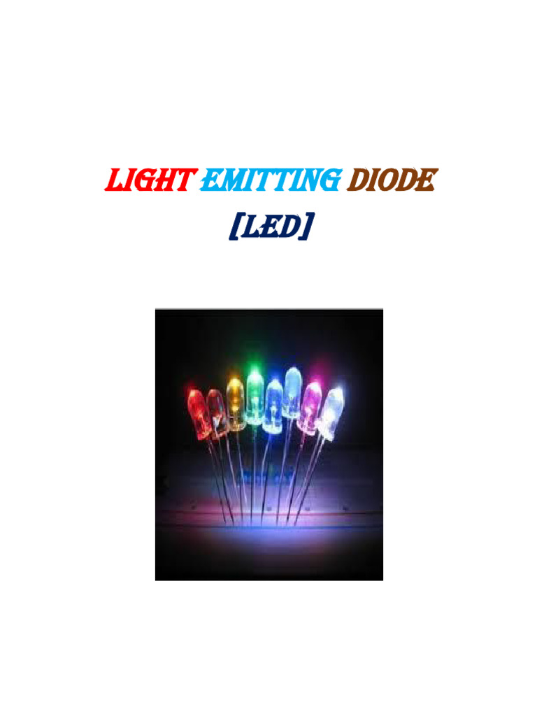 Light Emitting Diode | PDF | Light Emitting Diode | Lighting