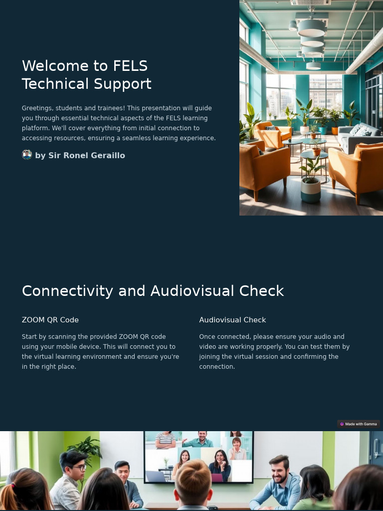 Welcome To FELS Technical Support | PDF | Learning | Qr Code