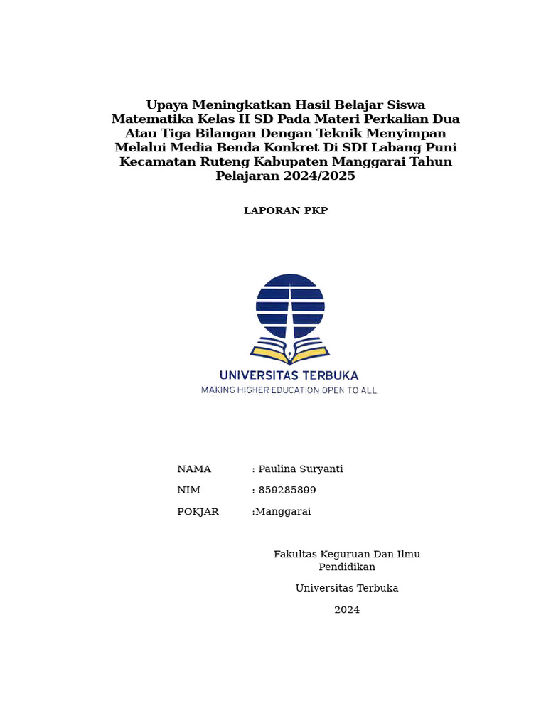 Proposal Pkp Paulina Suryanti Pdf