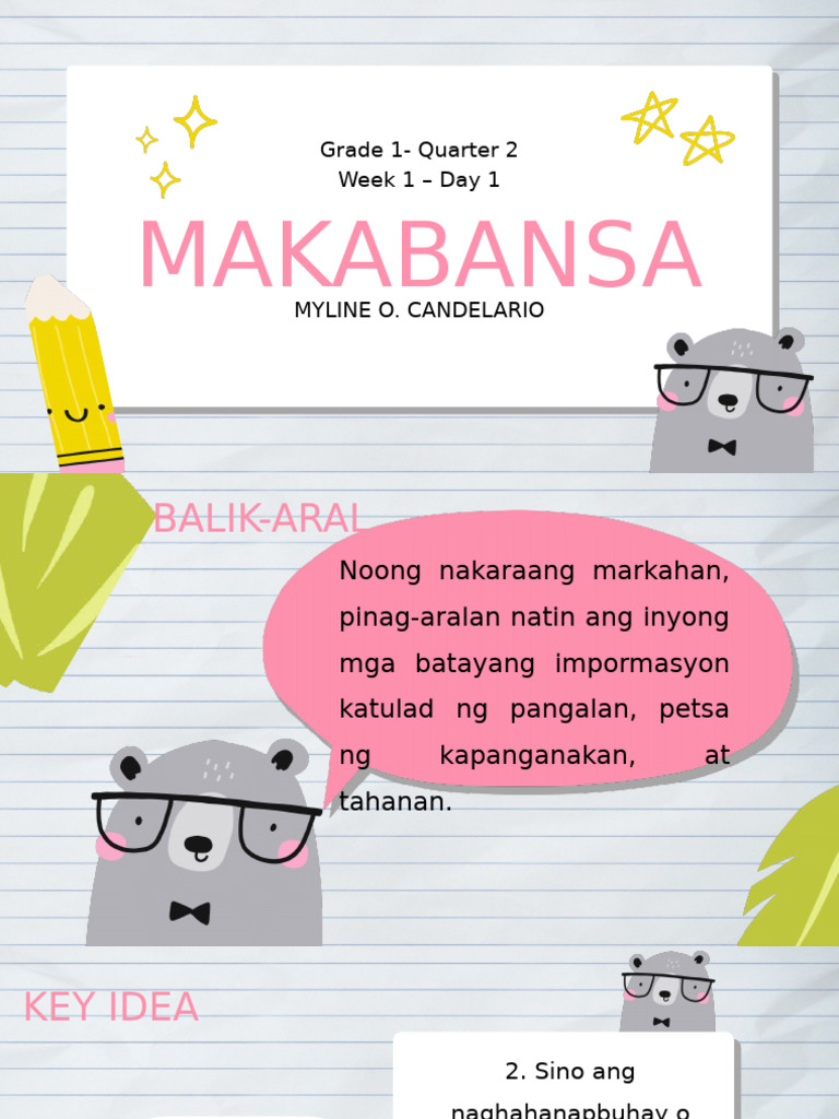 Q2 W1 Makabansa | PDF