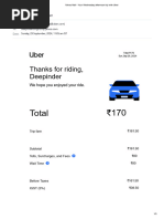 Uber Trip Receipt: Noida to Gurugram | PDF | Invoice | Payments
