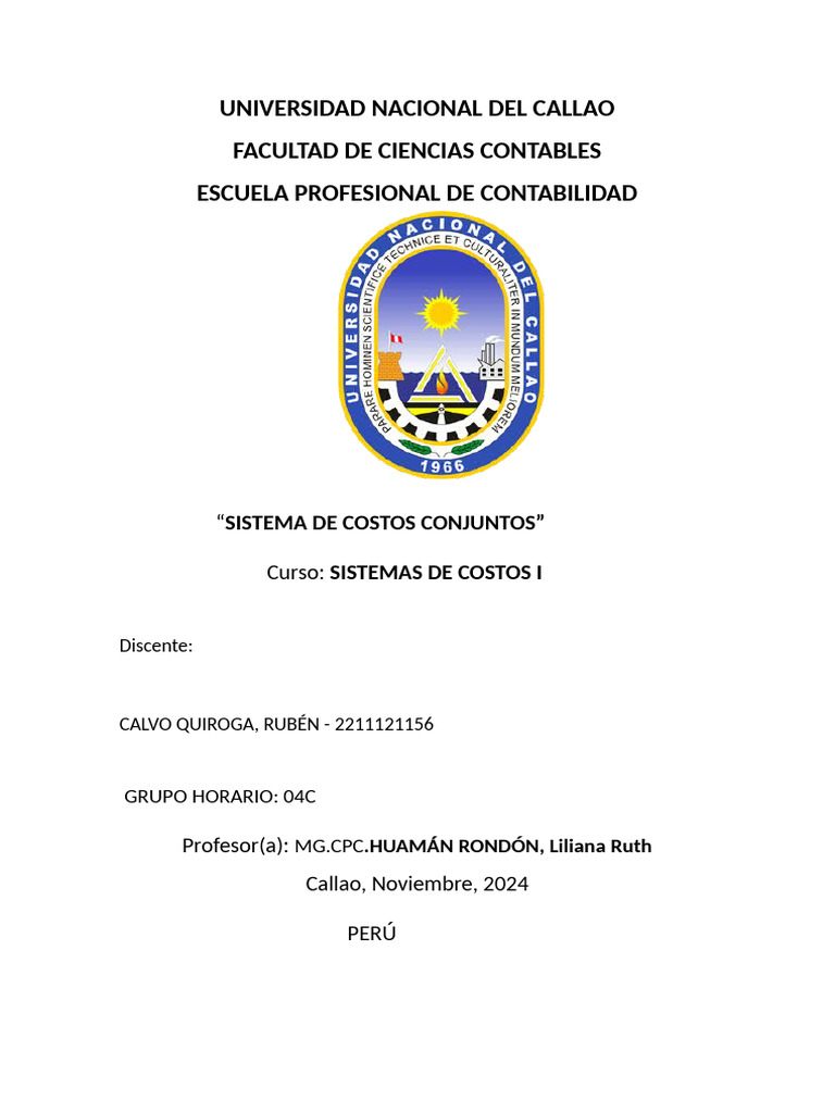 Sistema de Costos Conjuntos en Contabilidad | PDF | Business | Medición