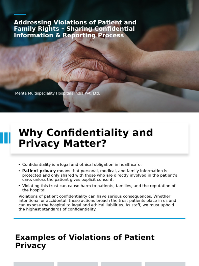 Patient Privacy Violations and Reporting | PDF