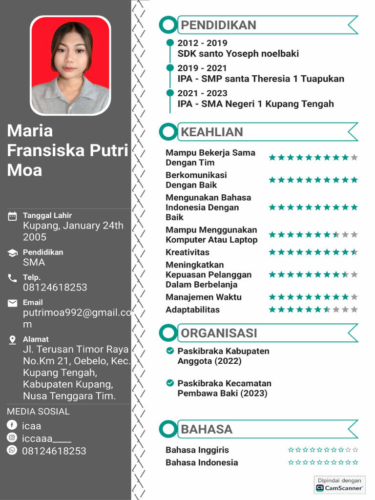 CV Putri | PDF