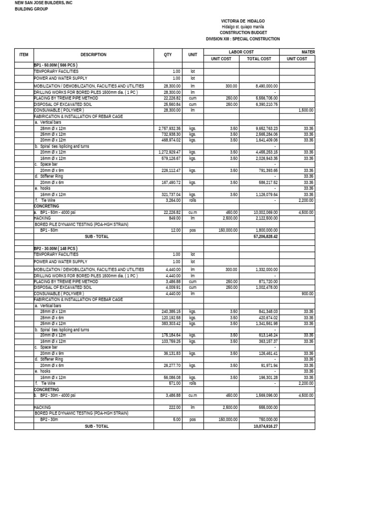 BP VDH | PDF | Deep Foundation | Structural Engineering
