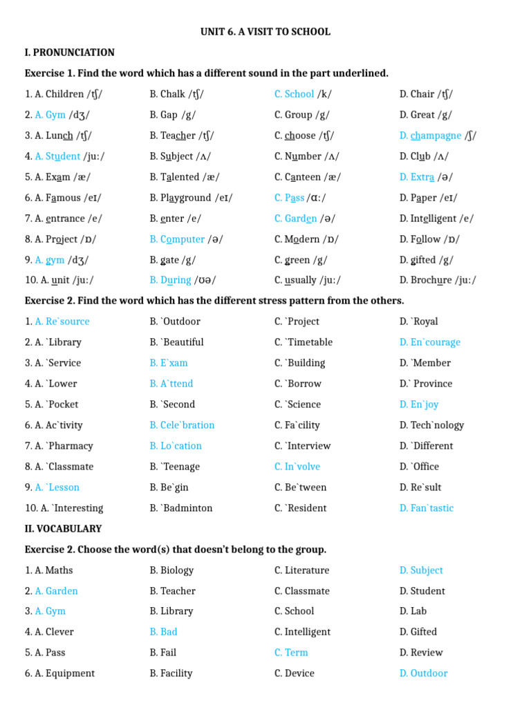 School Visit and Exam Preparation | PDF | Gifted Education