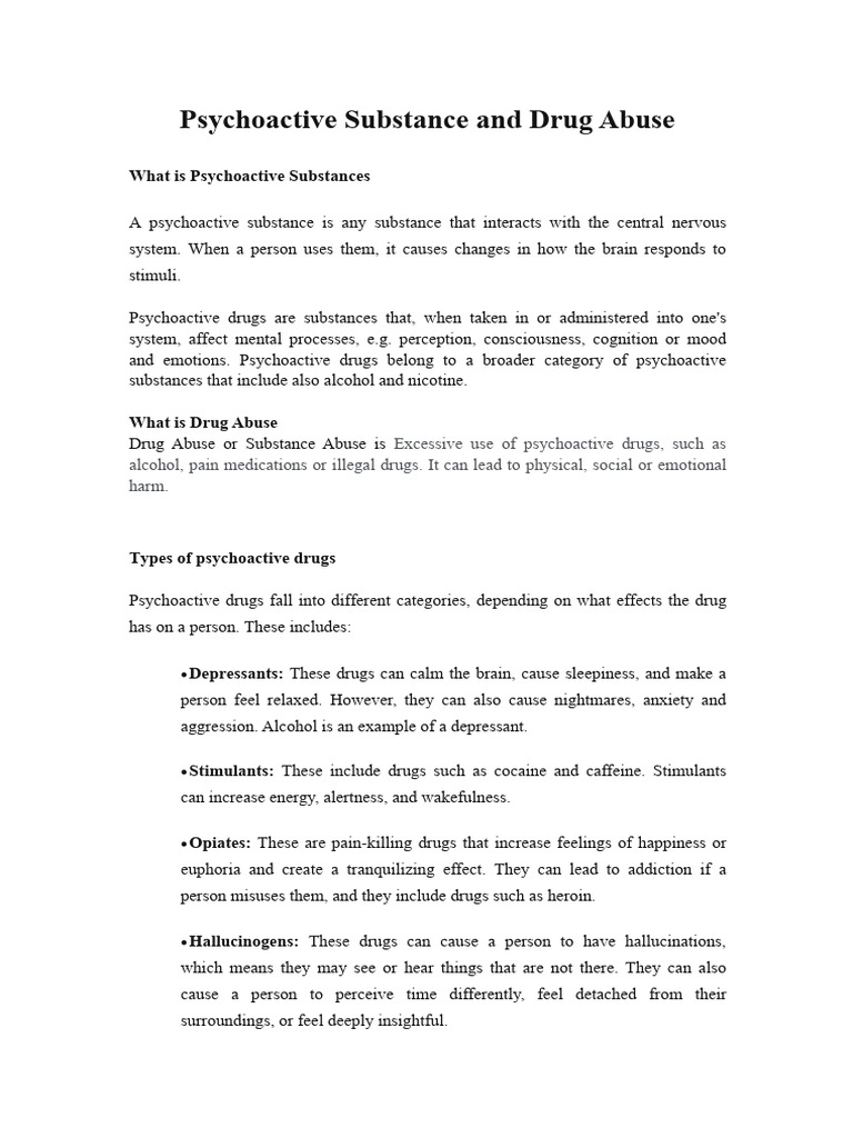 Newland Psychoactive Substance Note | PDF | Psychoactive Drugs ...