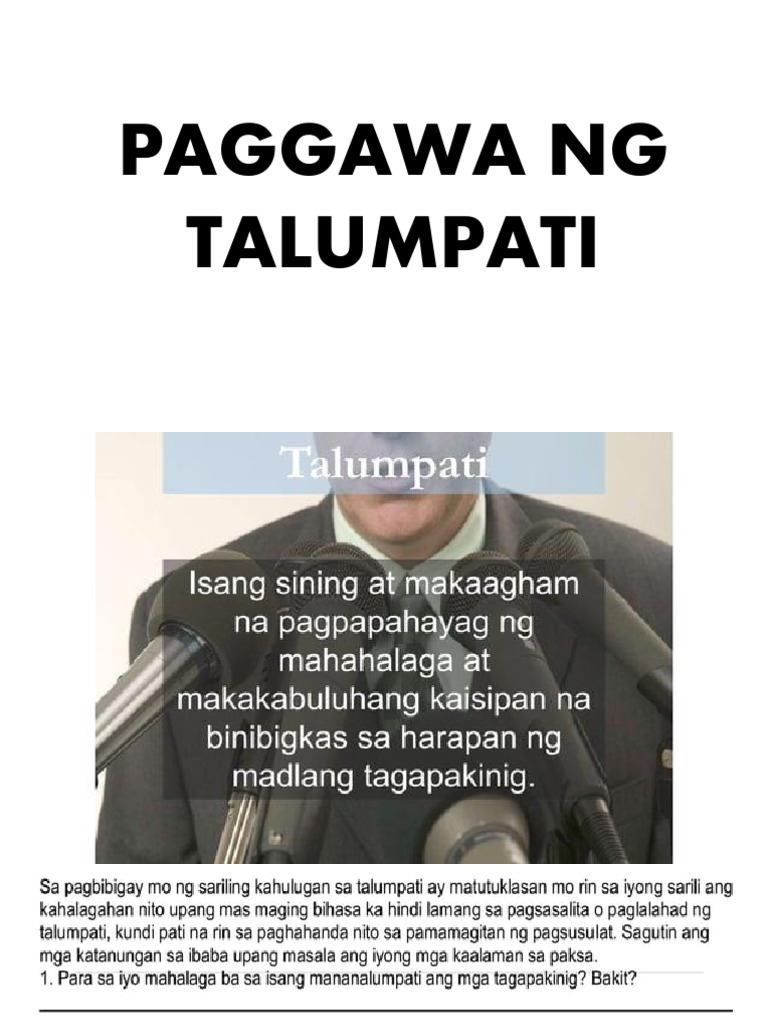 Talumpati 2 PDF | PDF