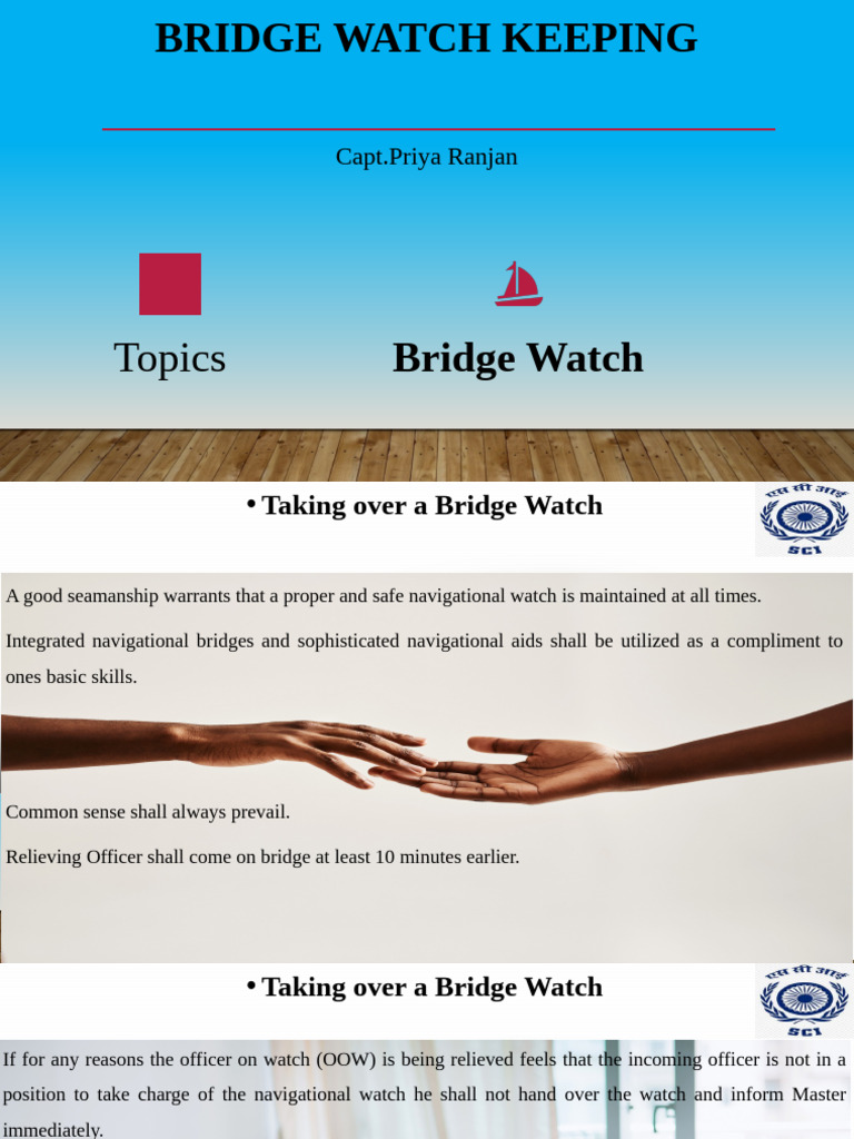 Bridge Watchkeeping Procedures | PDF | Navigation