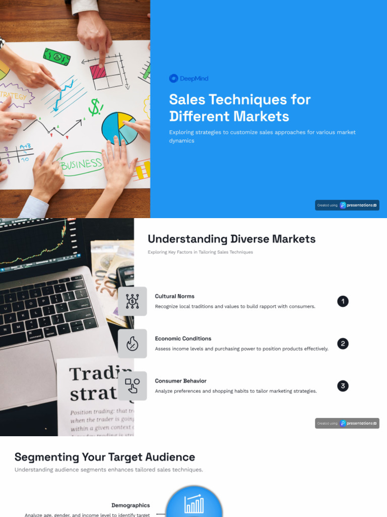 Sales Techniques For Different Markets | PDF