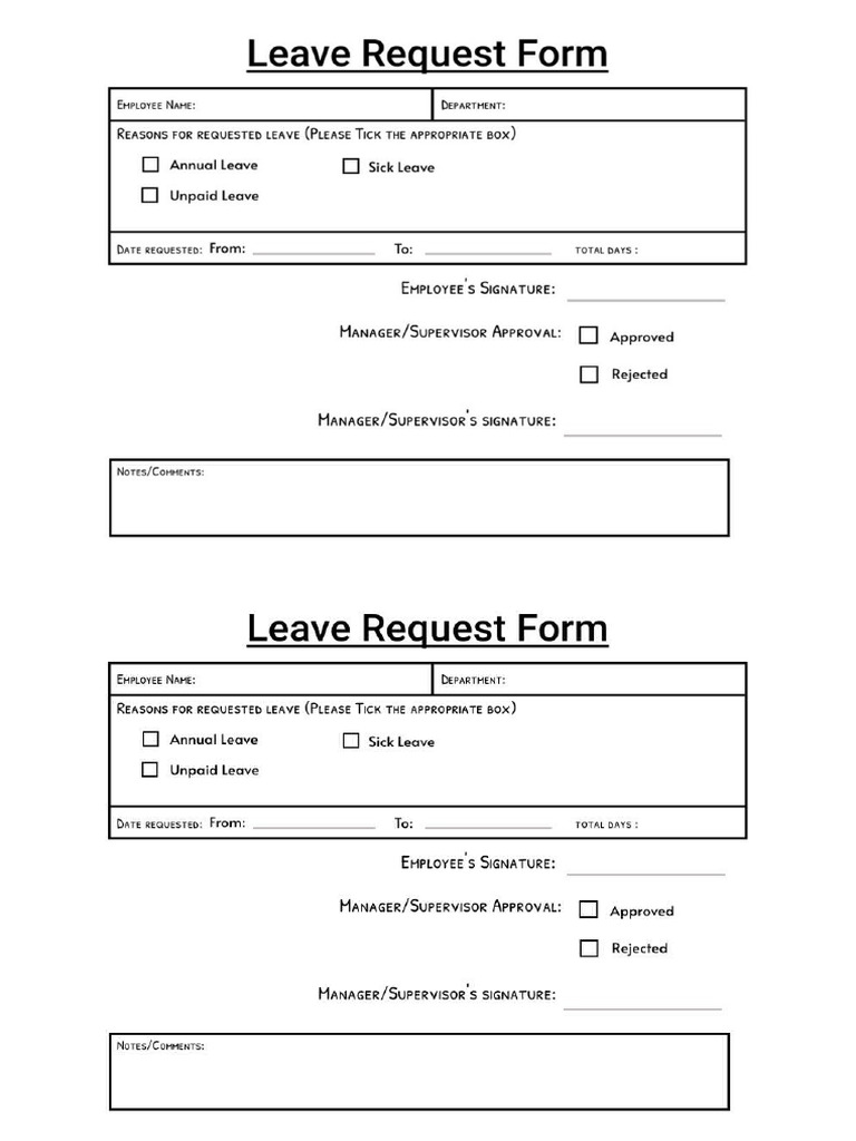 Leave Form | PDF