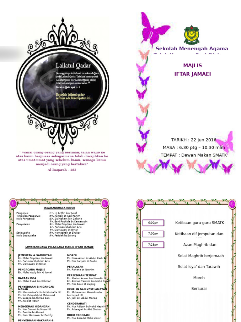 Buku-Program-Iftar Jamaei 2016 | PDF