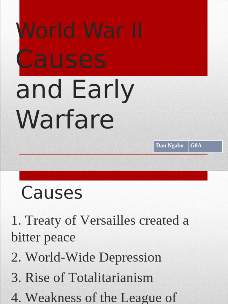 WWII Causes & Early Warfare | PDF | Nazi Germany | Fascism