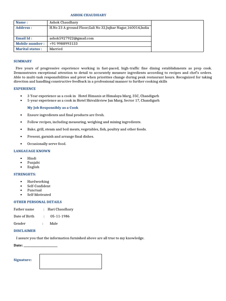 Ashok RESUME | PDF