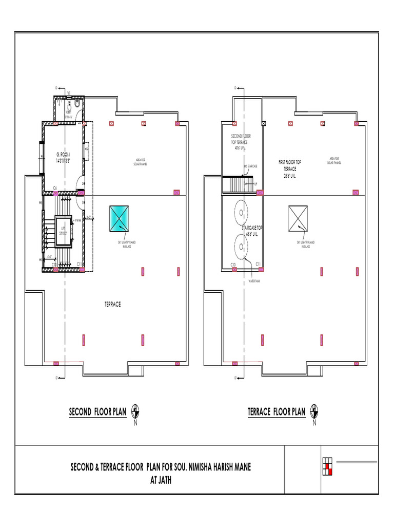 Harish Mane Second & Terrace Floor Plan | PDF