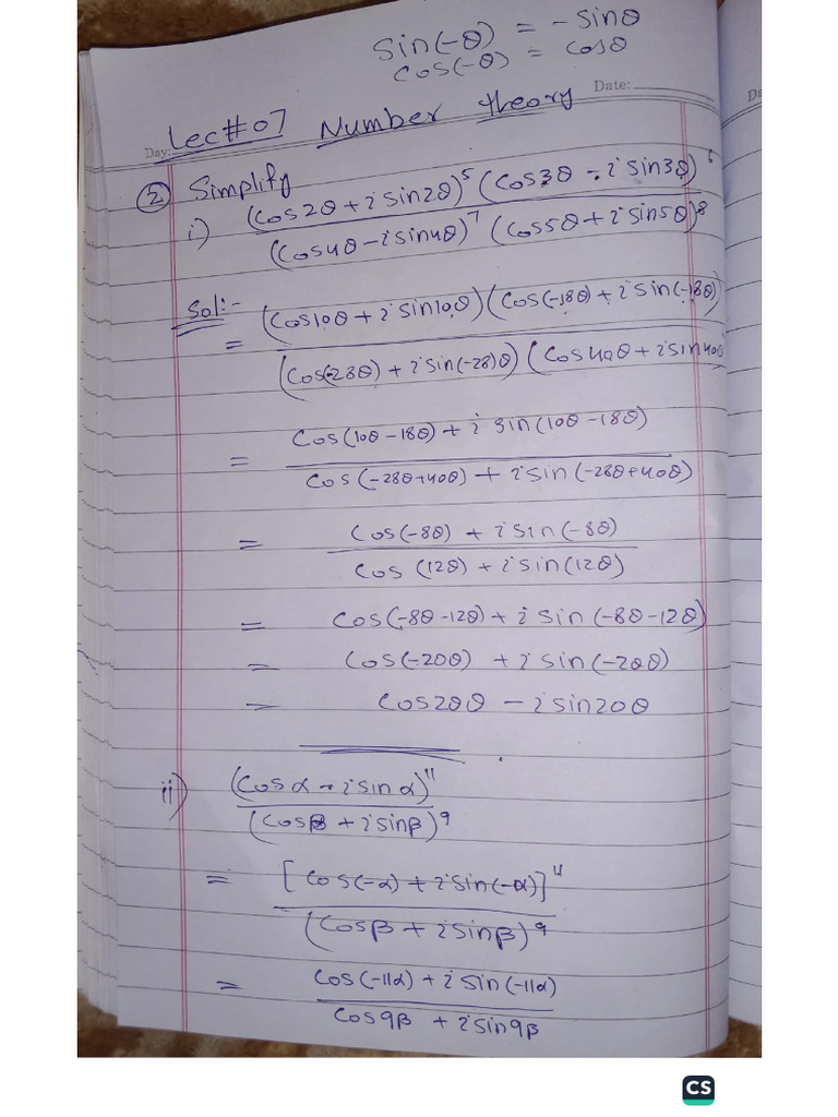 Number Theory Lecture 07 | PDF