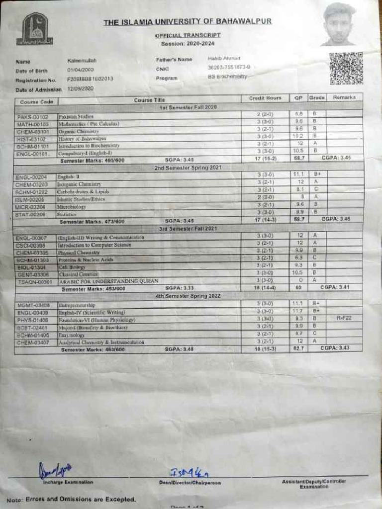 BS Transcript Final - 11zon | PDF