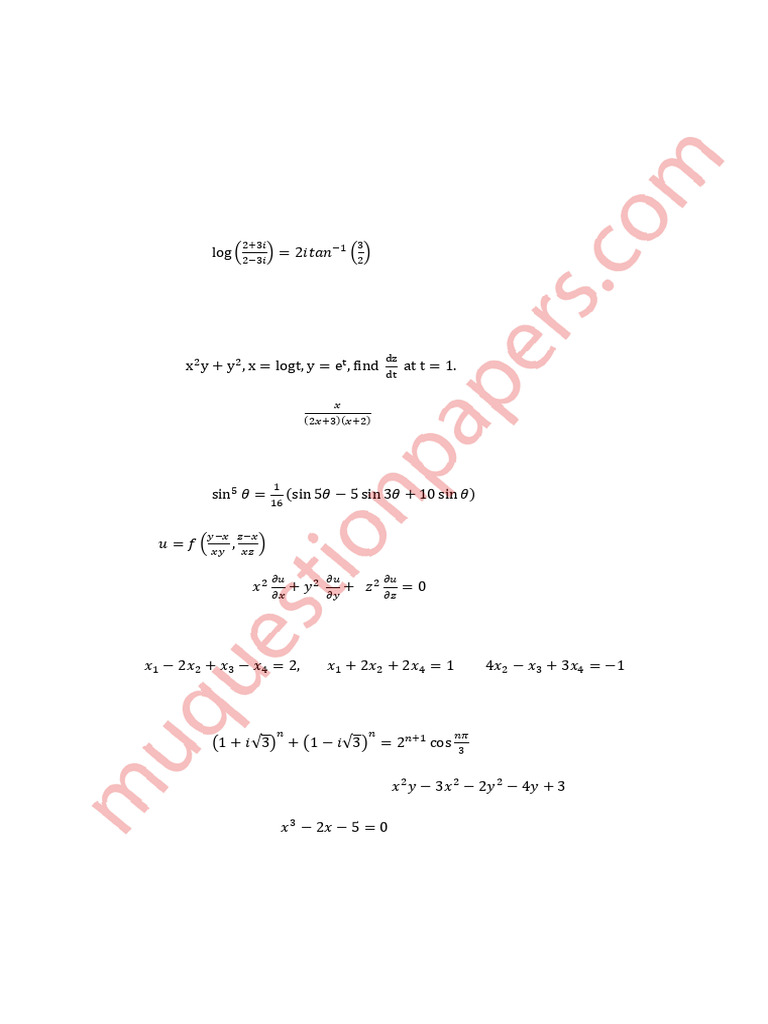 Be First Year Engineering Semester 1 2024 May Engineering Mathematics I M1rev 2019c Scheme | PDF ...