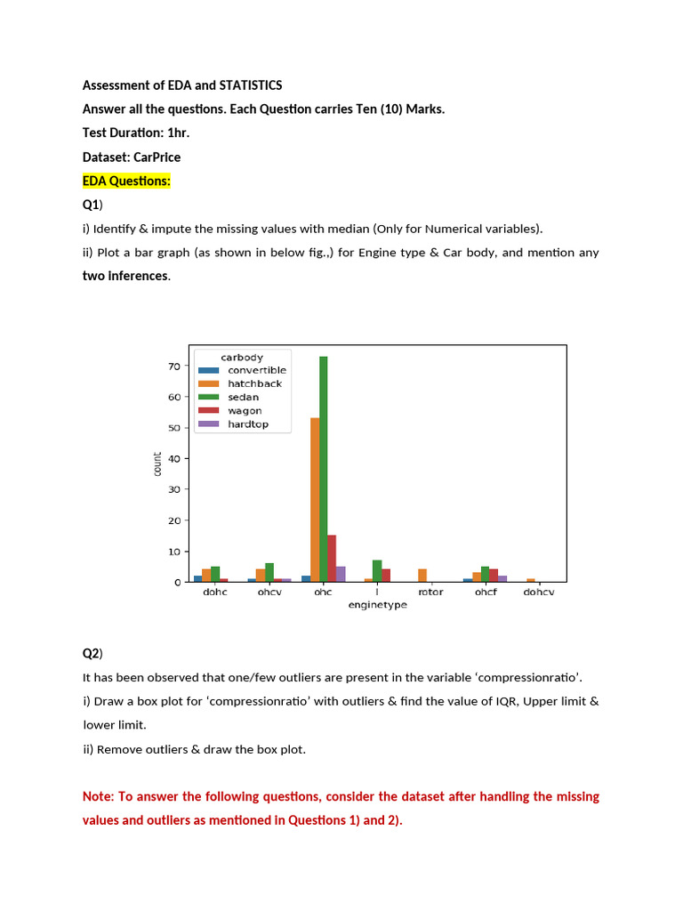 EDA & STATS Assessment-B1 | PDF