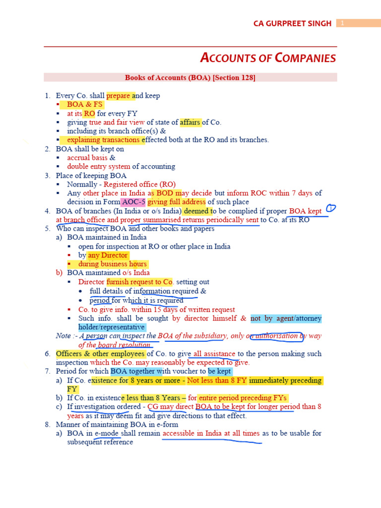 Chapter 9 Accounts of Companies | PDF | Audit | Regulatory Compliance