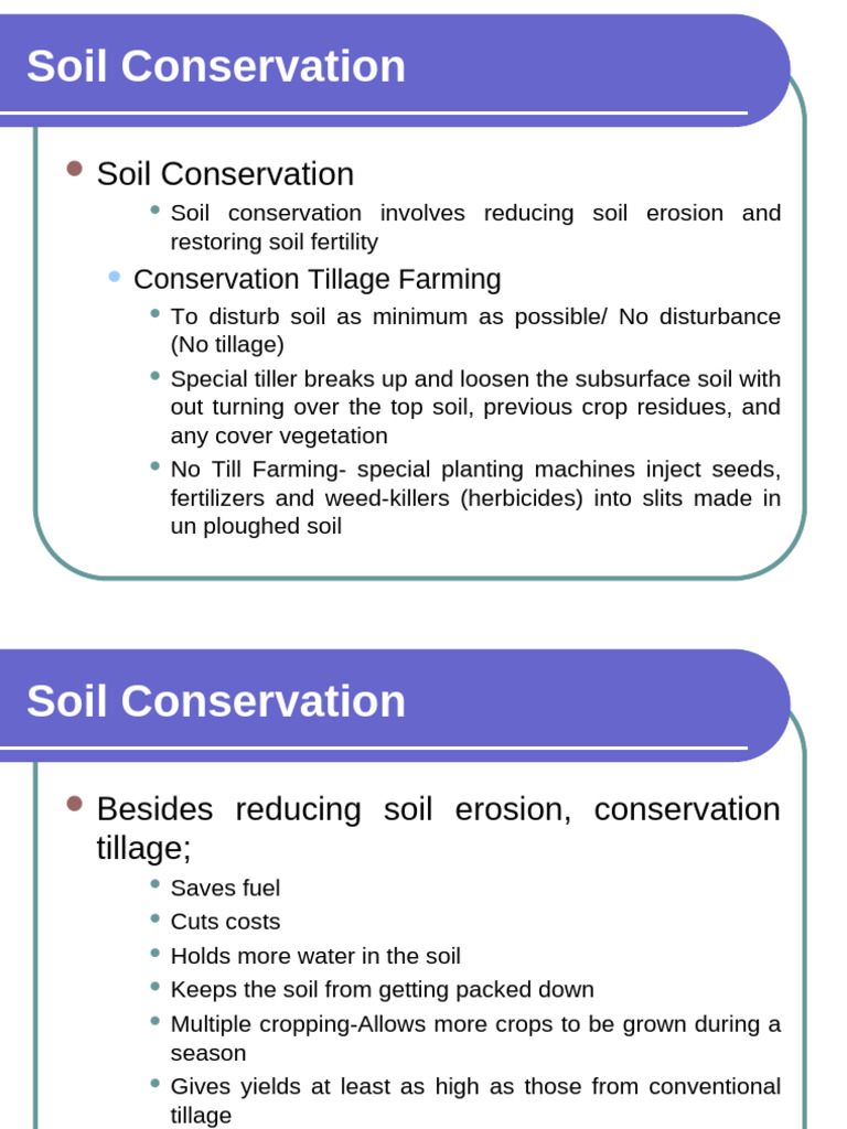 Lecture-Soil Conservation | PDF | Soil | Fertilizer