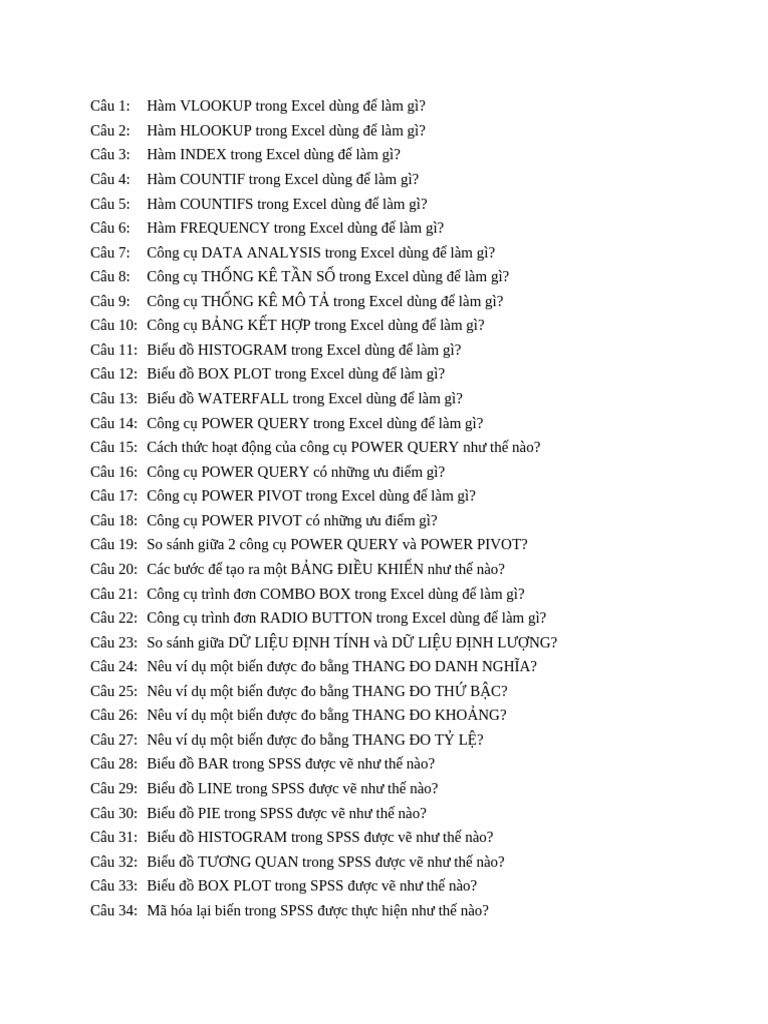 Bai Tap On Tap 2 | PDF