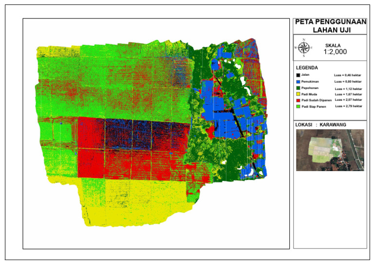 Peta Karawang GIS Sawah | PDF