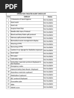 Ward Check List: SL No Items Name Amount Availability | PDF