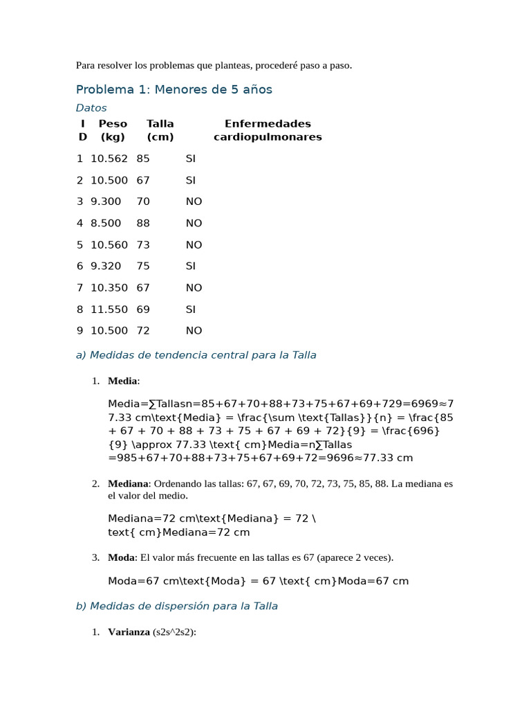 Documento Mate | PDF | Desviación Estándar | Diferencia