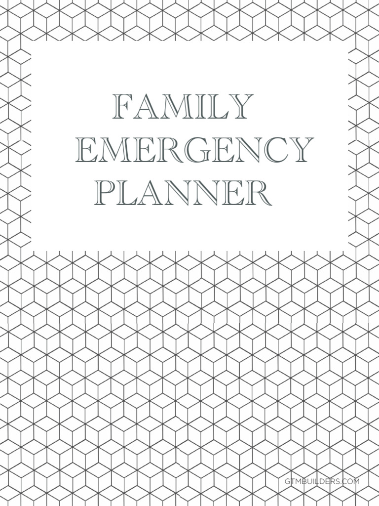 Family Emergency Planner | PDF