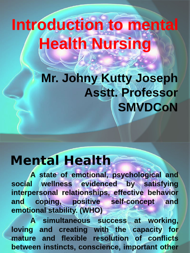 Introduction to Mental Health Nursing | PDF | Mental Disorder | Mental ...