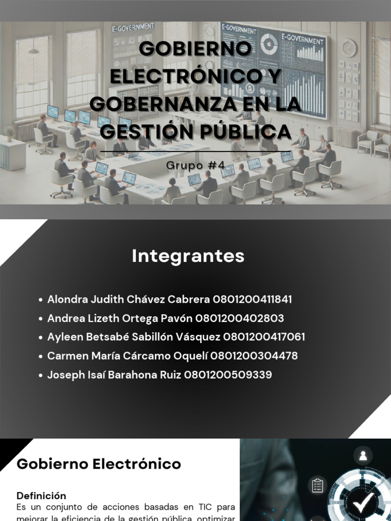 Gobierno Electrónico y Gestión Pública | PDF | Gobierno E | La ...