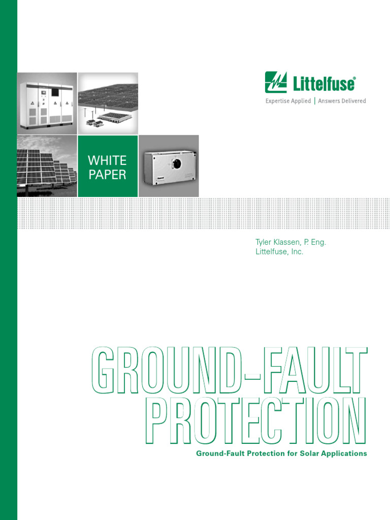 Littelfuse Ground Fault Solar Applications White Paper | PDF | Fuse ...