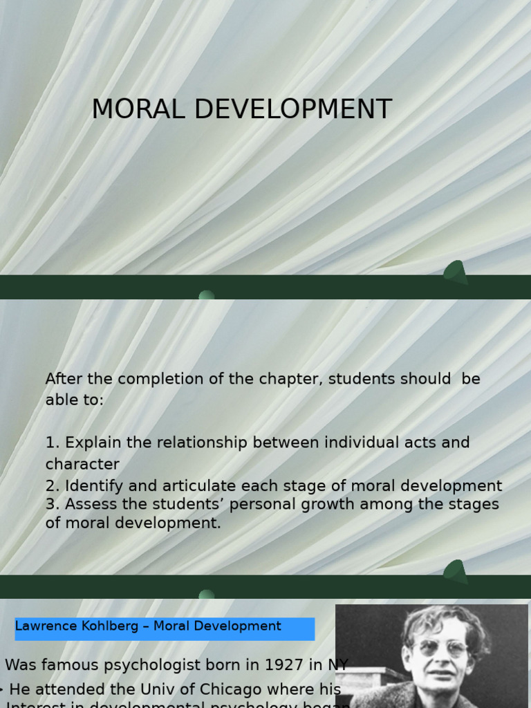 Moral Development | PDF | Developmental Psychology | Psychology