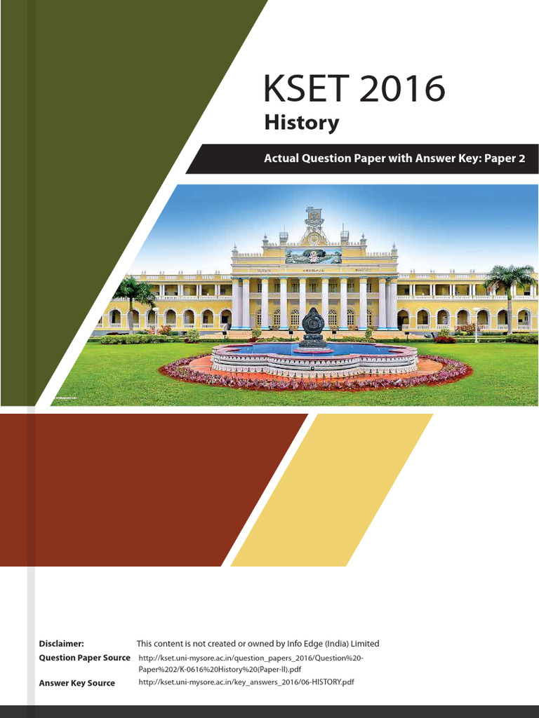 Kset 2016 History | PDF